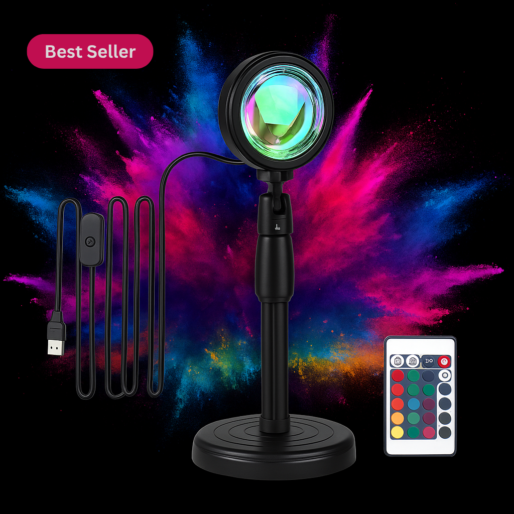 Sunset Lamp – RGB 16 Colors with Remote | AstroLamps™ – Astro Lamps